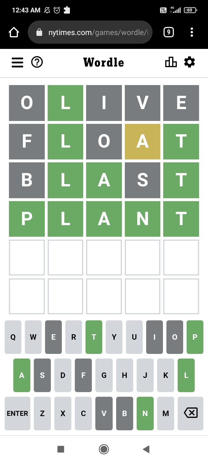 Wordle 306 - The Other Me Unfolded